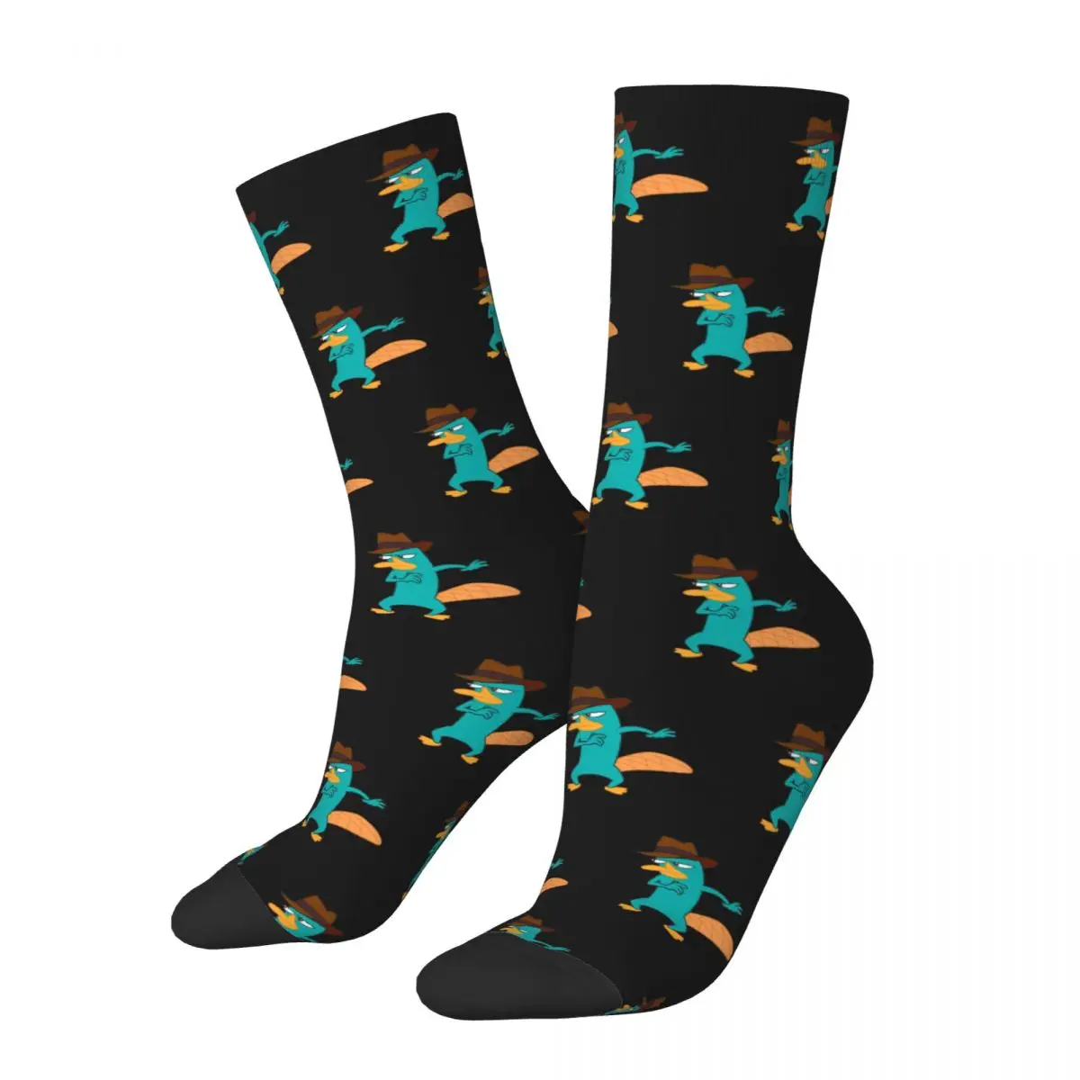 Perry The Platypus Socks Harajuku Super Soft Stockings All Season Long ...