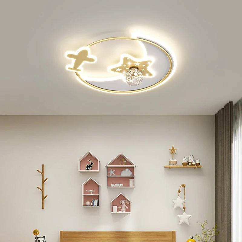 Airplane-Kids-Ceiling-Light-Children-Room-Lighting-Baby-Girls-Boys ...