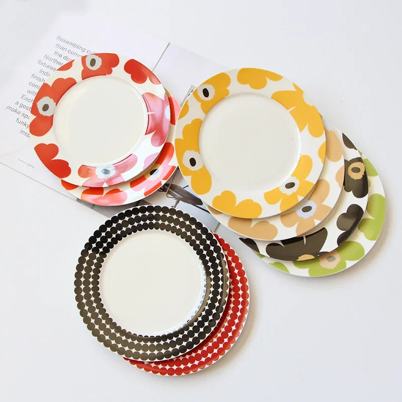 Finnish-flower-classic-Nordic-style-ceramic-plate-fresh-and-minimalist ...