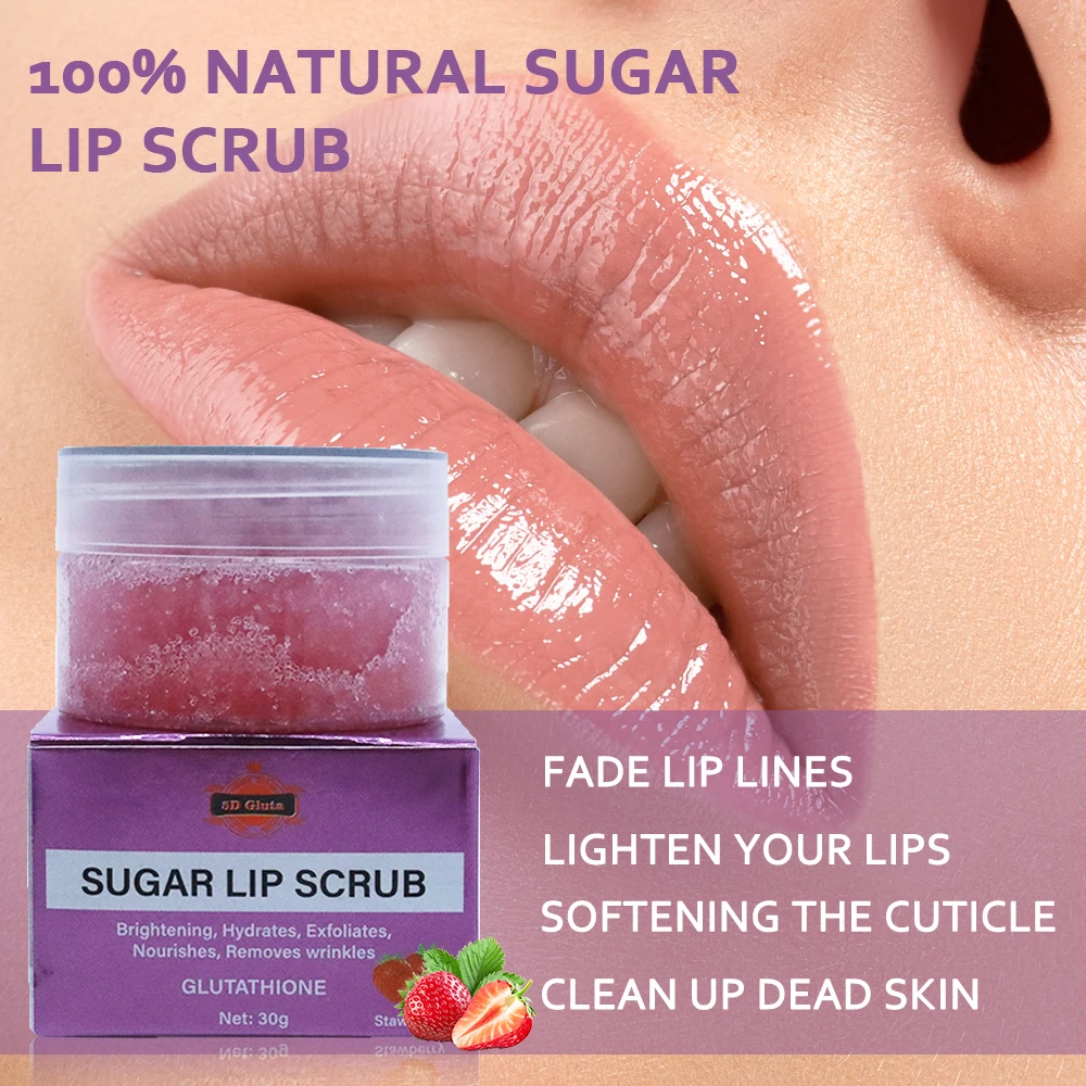 5D-Gluta-Sugar-Lip-Scrub-Brightening-Hydrates-Exfoliates-Nourishes ...