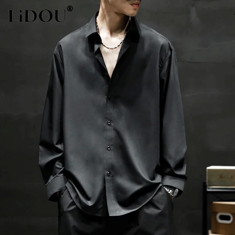 Autumn-Winter-Casual-Fashion-High-end-Simple-Shirt-Man-Long-Sleeve ...