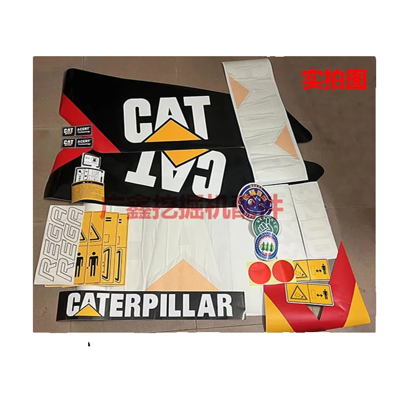 For Caterpillar cat Excavator sticker 307 308 200 312 320 336 full body ...
