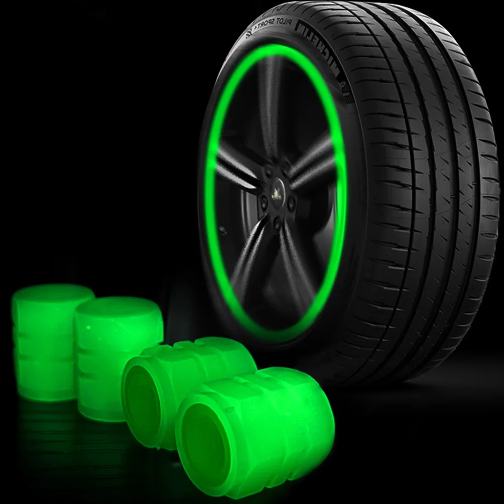 4-Pack-Tire-Valves-Caps-Luminous-Stem-Caps-For-HYUNDAI-Peugeot-OPEL-KIA ...