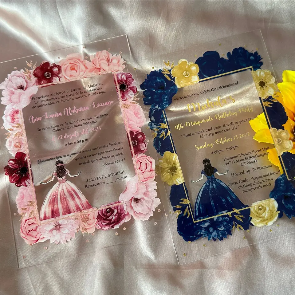 Quinceanera Invitations In A Tube