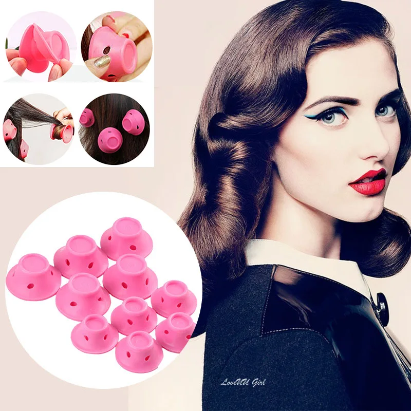 20pcs-Soft-Rubber-Silicone-Heatless-Hair-Curler-Twist-Hair-Rollers ...