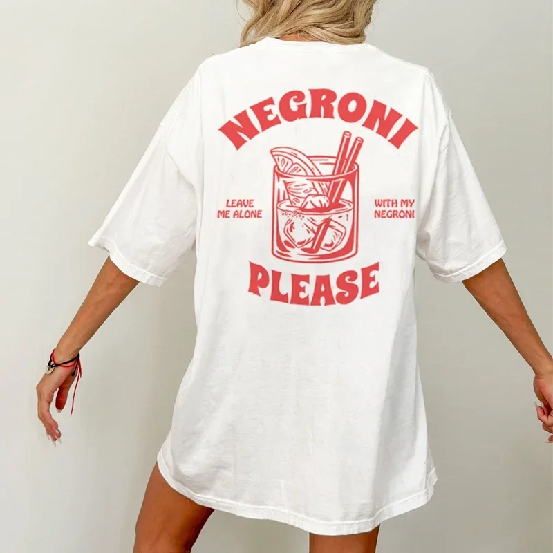 Negroni-Please-Graphic-T-Shirts-Vintage-Streetwear-Women-Cute-Retro ...