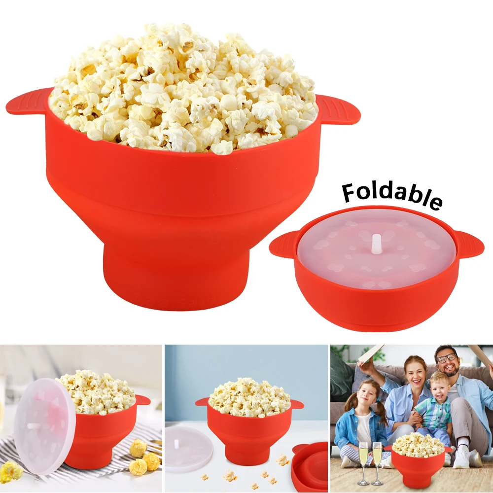 Microwave-Popcorn-Bowl-DIY-Foldable-Popcorn-Maker-Bucket-Bowl-with ...