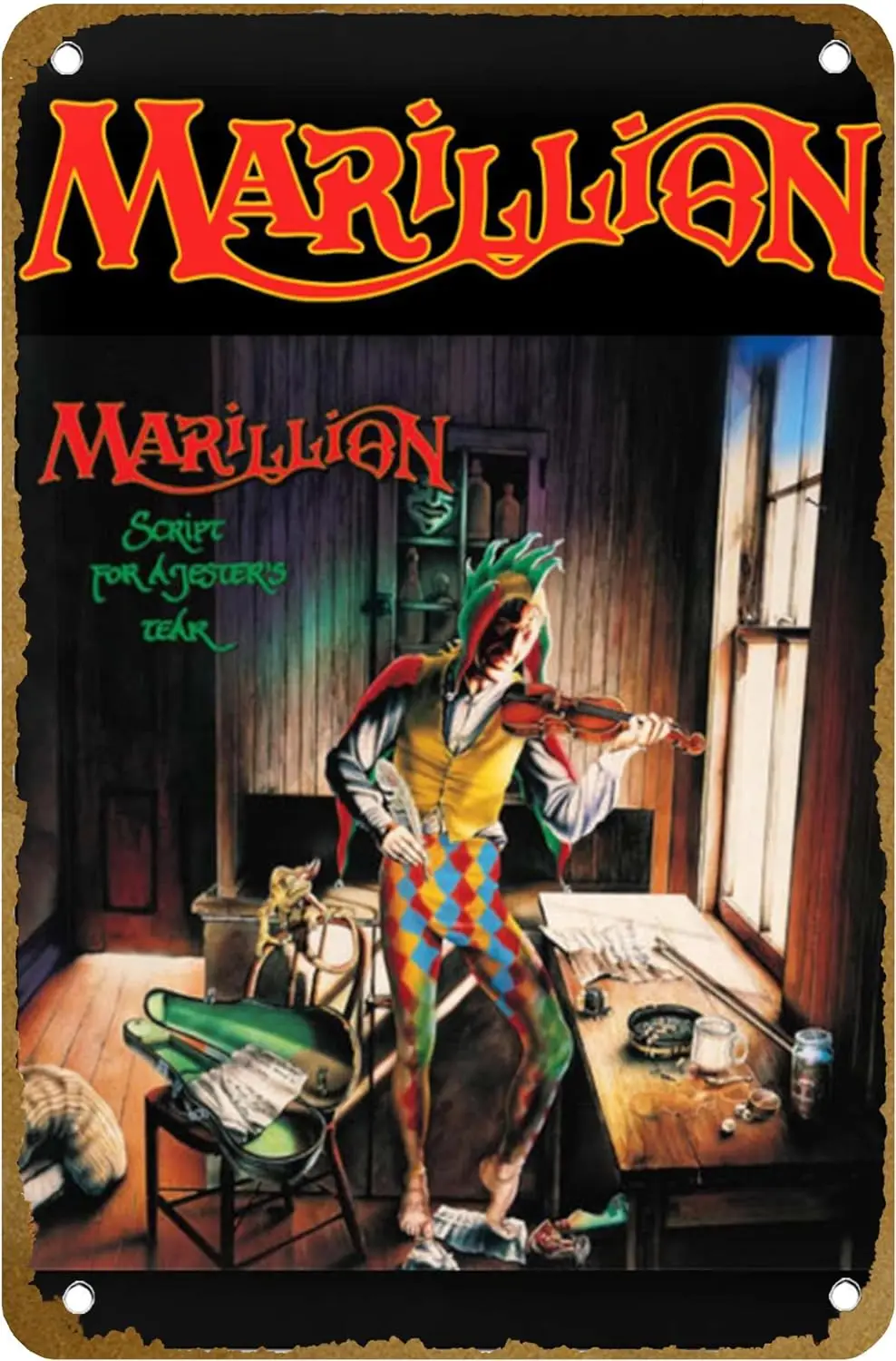 Marillion-Script-For-A-Jesters-Tear-Poster-Vintage-Metal-Tin-sign-Logo ...
