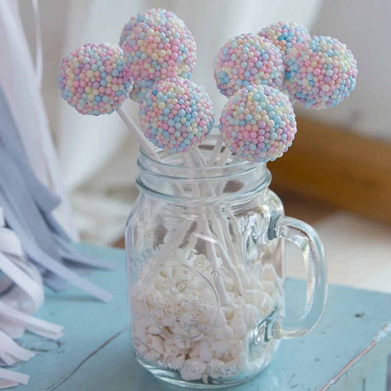 Simulation-Sugar-Balls-Lollipop-Macaron-Snack-Fake-Candy-16cm ...