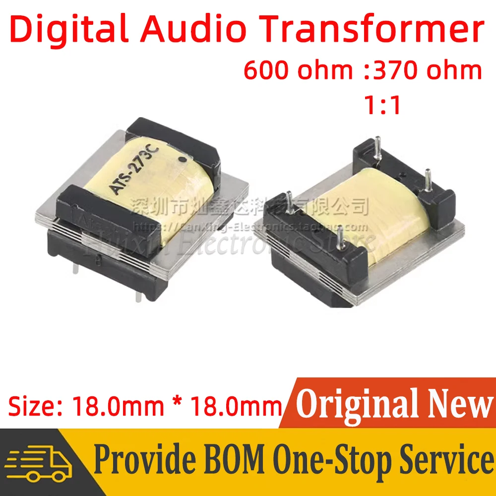 2pcs-ATS-273C-DIP-Permalloy-Audio-Transformer-Impedance-Ratio-600-370 ...