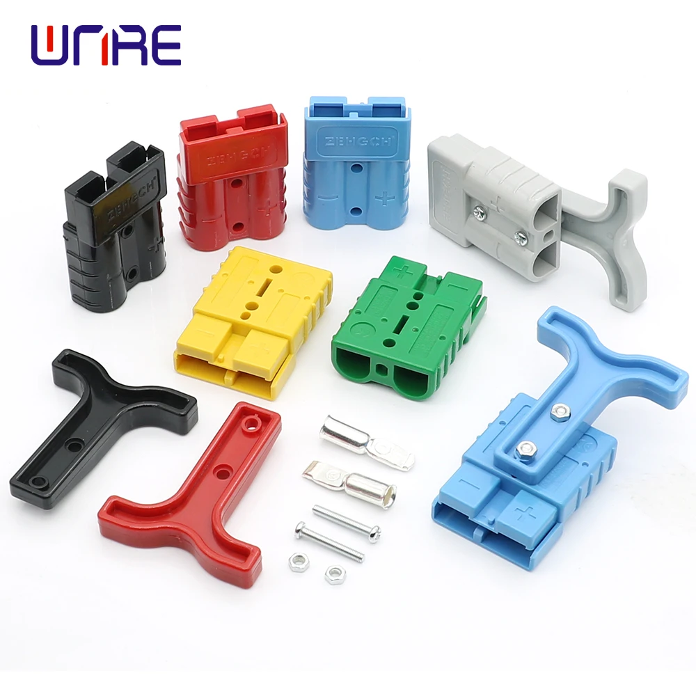 SZ50A-600V-6AWG-Anderson-Style-Battery-Charging-Connector-Black-Grey ...