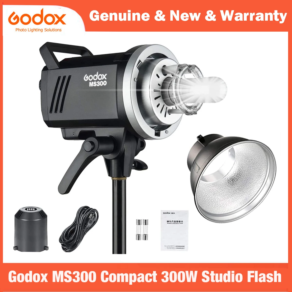 Godox-MS300-luz-estrobosc-pica-de-estudio-MS300-Compact-300Ws-Monolight ...