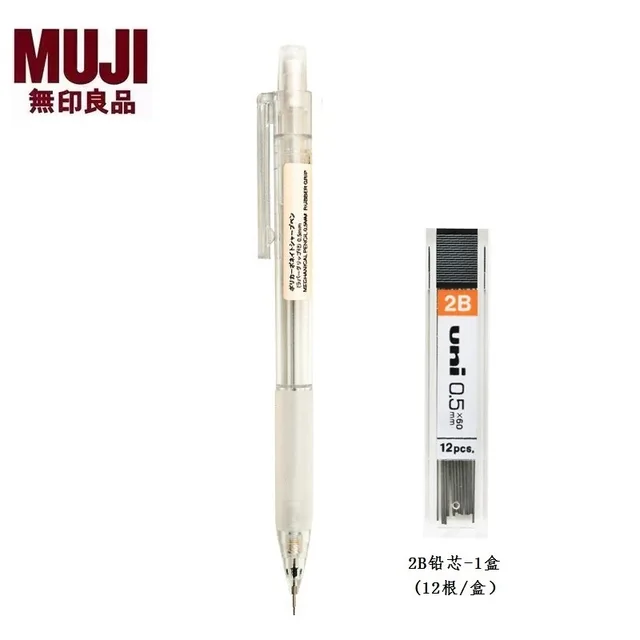 Japanese Muji Stationery 0.5 Pencil Lead 2B/Hb Anti-Fatigue Students ...