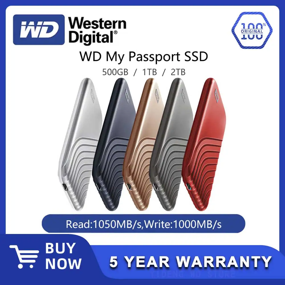 Western digital wd meu passaporte ssd 1tb nvme externo portátil unidade ...