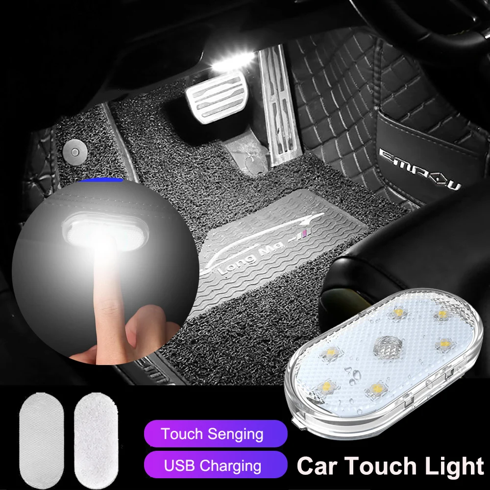 Touch Switch Car LED Touch Light Mini Size Rechargeable Interior ...