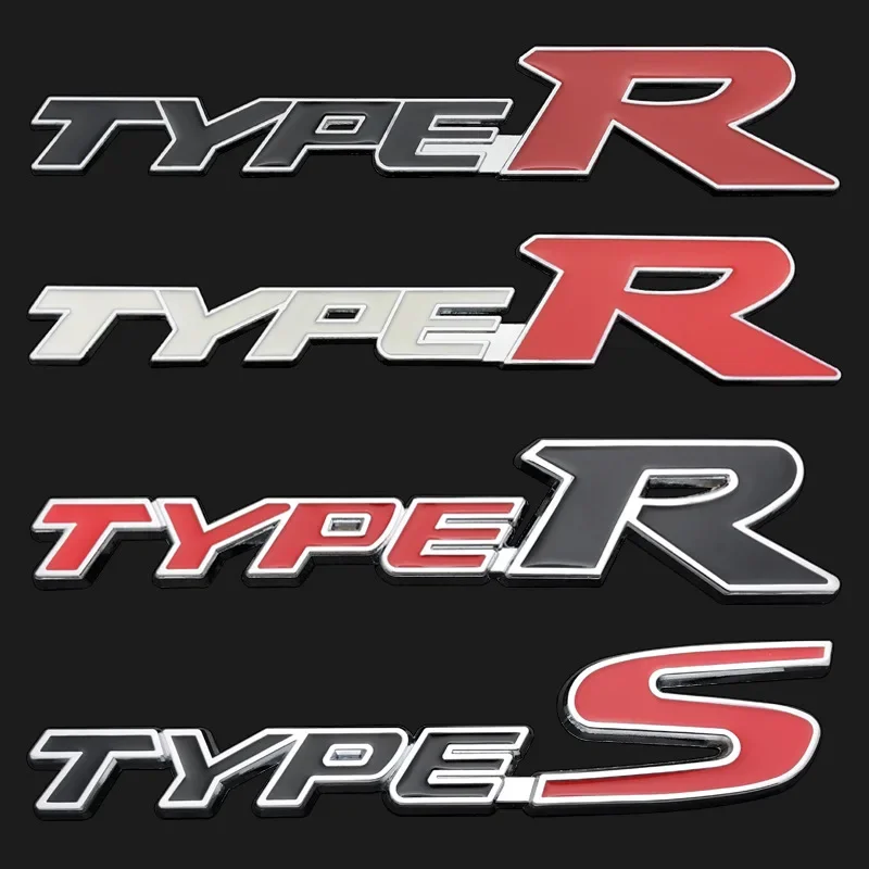 3D-Metal-Car-Letters-For-Honda-Type-R-Emblem-Type-S-Logo-Stickers-Civic ...