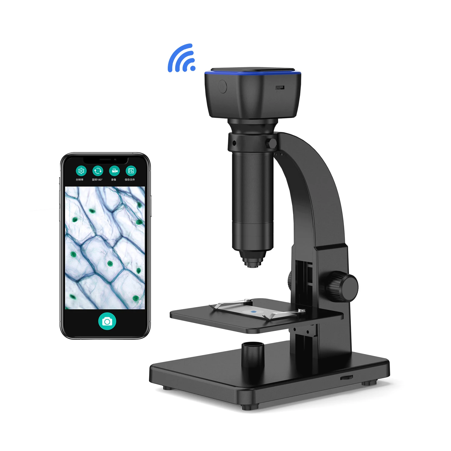 5mp-Digital-Microscope-2000x-Scanning-Electron-Wifi-1800mah-Electronic ...