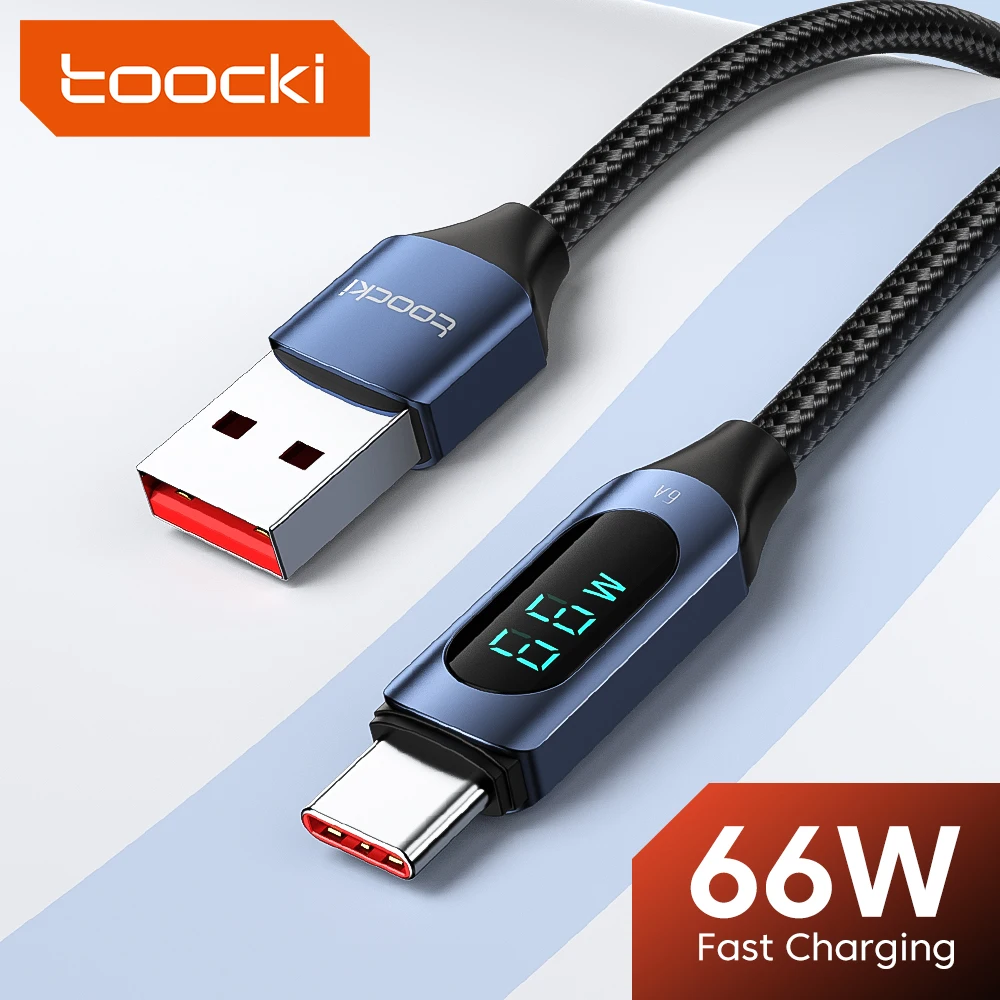 Toocki-6A-USB-C-Cable-66W-Digital-Display-Data-Cord-Type-C-Fast ...