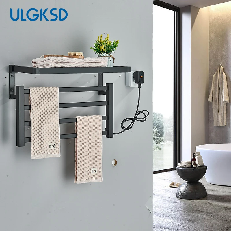 Thermostatic-Electric-Heat-Towel-Space-Aluminum-Bathroom-Cloth-Dryer ...