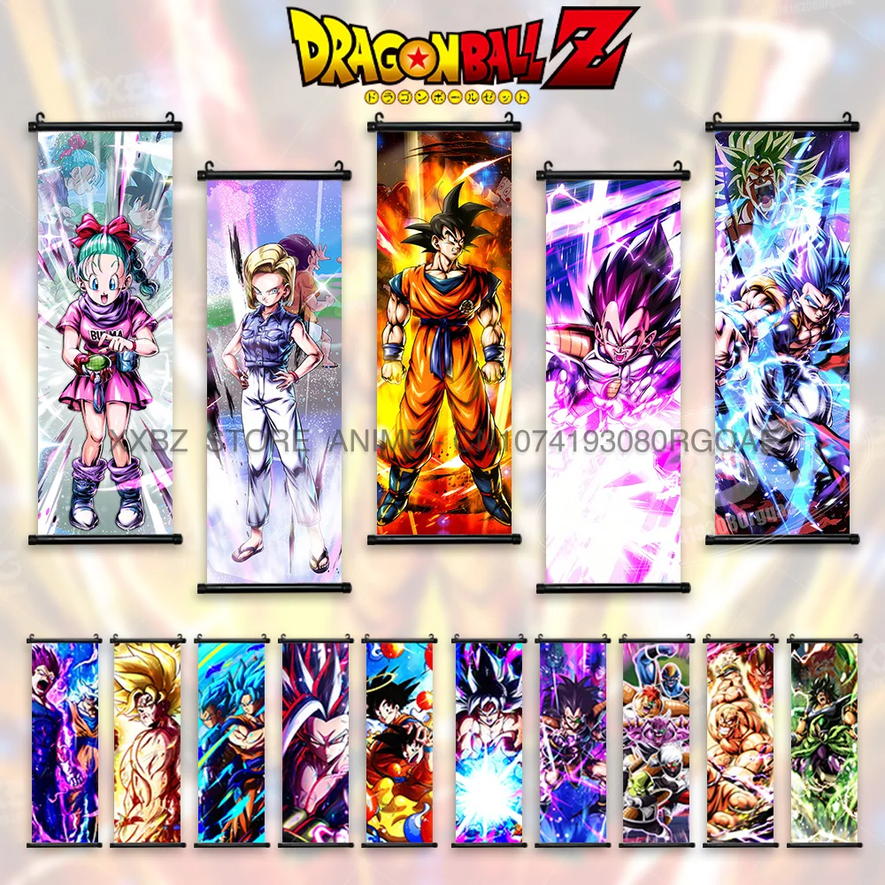 Dragon-Ball-Scrolls-Picture-Anime-Poster-Super-Saiyan-Room-Home ...