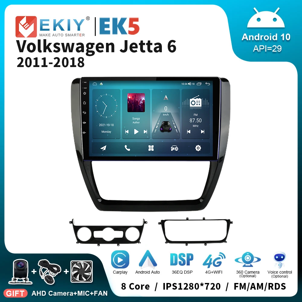 EKIY-EK5-Android-Auto-Car-Radio-For-Volkswagen-Jetta-6-2011-2018 ...