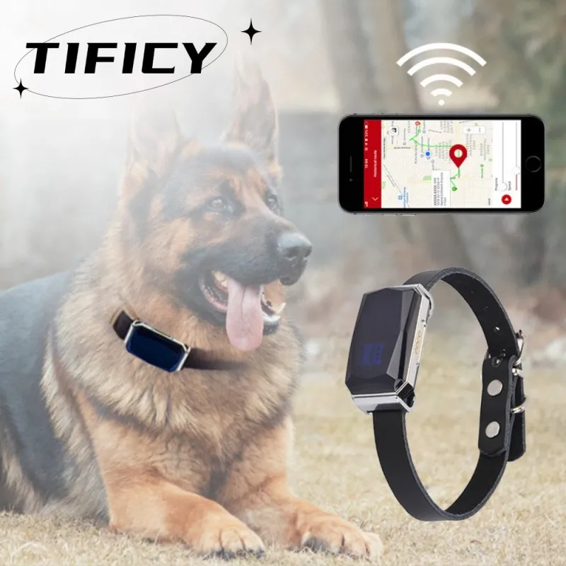 Mini-rastreador-GPS-ligero-para-mascotas-Collar-impermeable-IP67-GSM-AGPS-Wifi-LBS-perros-gatos ...