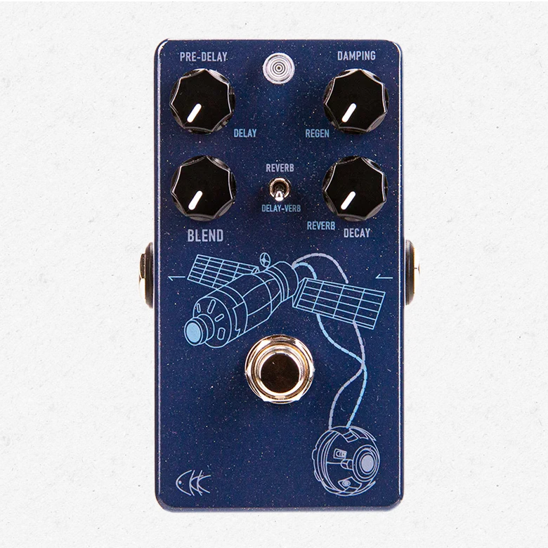 CKK Space Station Pro reverb e delay-efeitos de verbo elétrico Guitar Parts Acessório ampliar o ...