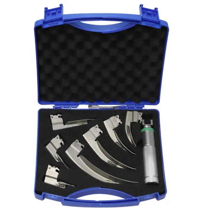 Reusable-Anesthesia-Fiber-Optic-Laryngoscope-Set-For-Both-Adult-And ...