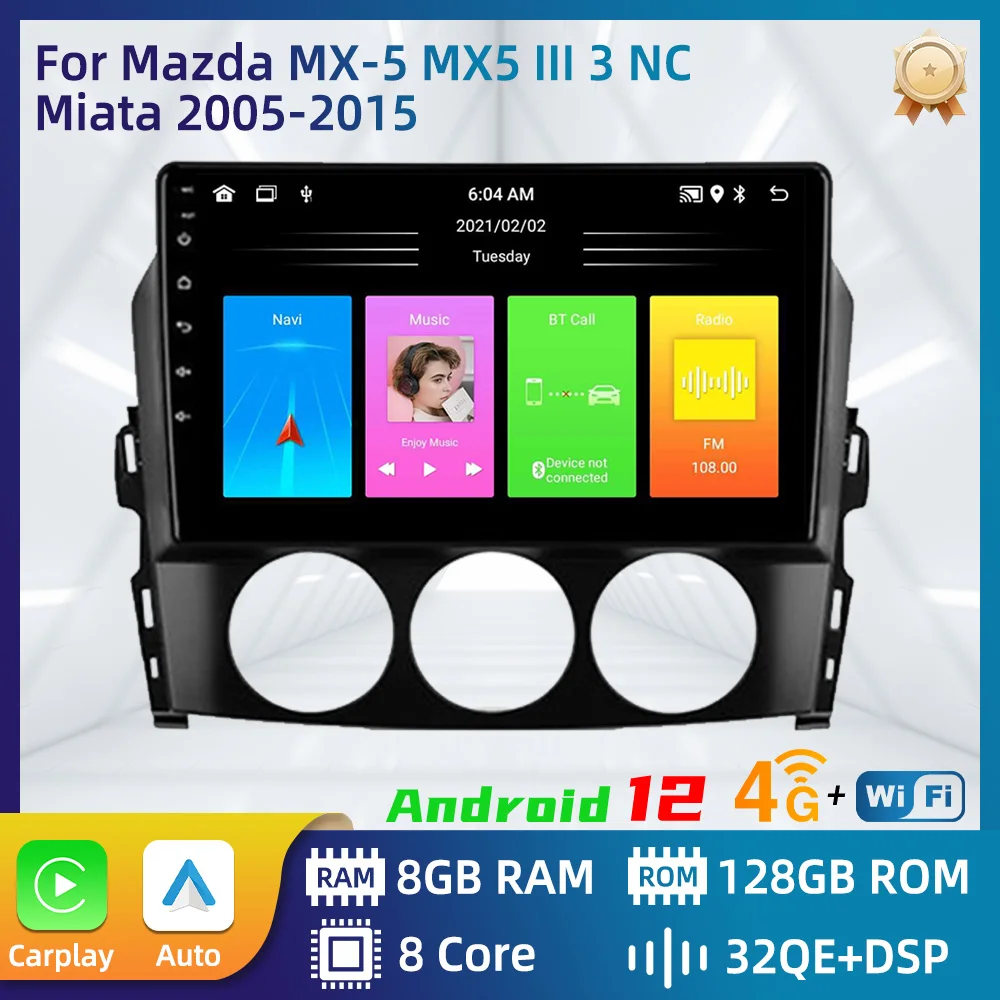 Multimedia-for-Mazda-MX-5-MX5-III-3-NC-Miata-2005-2015-Android-2-Din ...