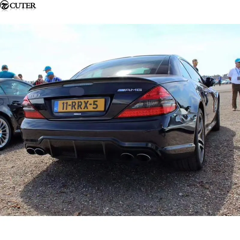 R230 SL63 AMG Carbon Fiber Rear Bumper Diffuser Lip, 55% OFF