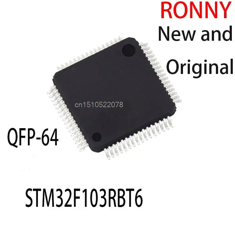 5-10pcs New And Original Stm32f103 Rbt6 Qfp-64 Stm32f103rbt6 ...