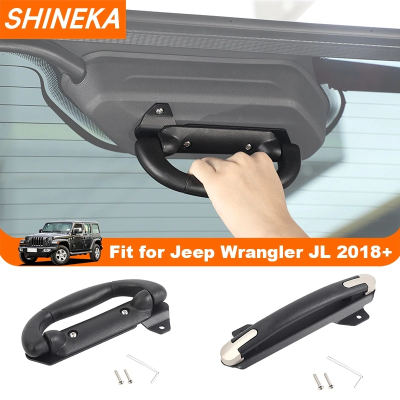 SHINEKA Car Tailgate Glass Handle for Jeep Wrangler JL 2018 2019 2020 ...