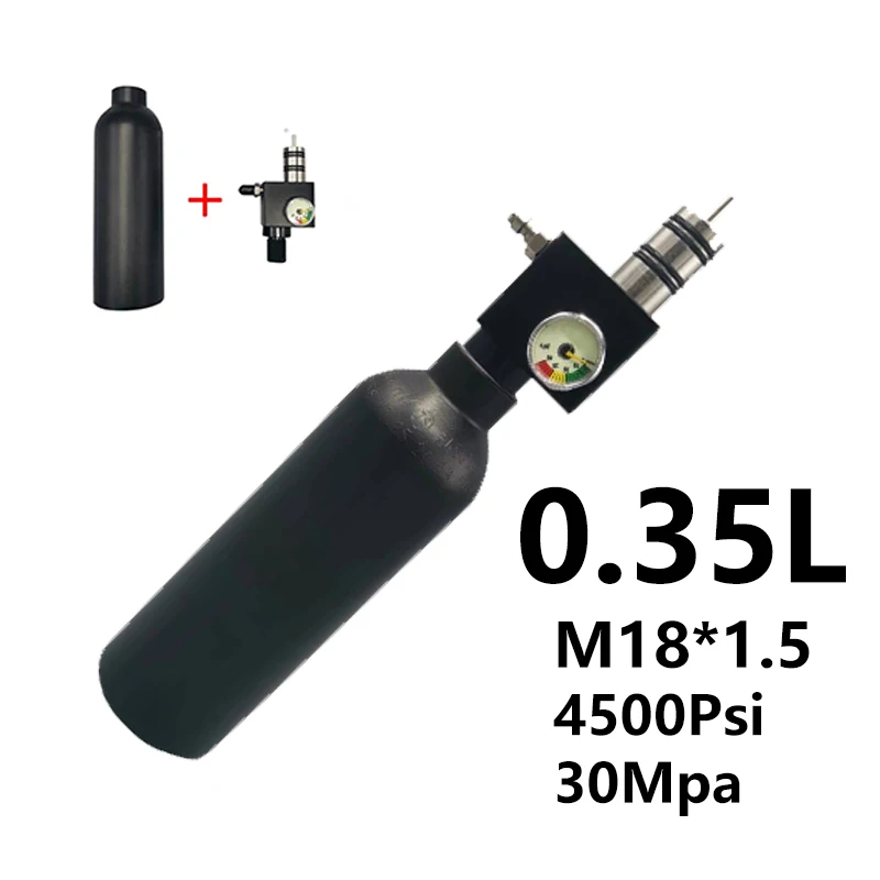 Air-Tank-CO2-Bottle-Cylinder-0-35L-0-5L-4500psi-30MPa-300bar-M18-1-5 ...
