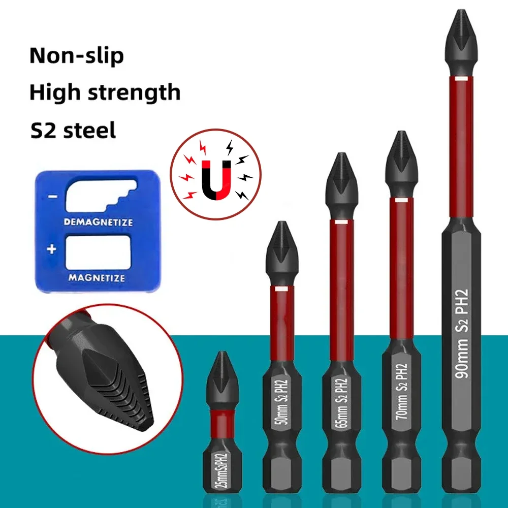 Strong-Magnetic-Electric-Screwdriver-Impact-Batch-Head-Tungsten-Steel ...