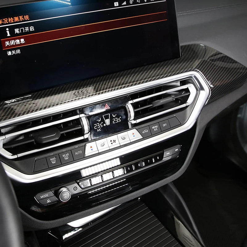 For BMW X3 X4 G01 G02 2018-2021 2022 ABS Carbon Fiber Peach Car Central ...