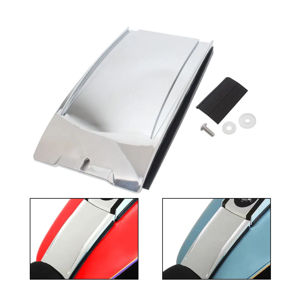 Motorcycle Chrome Lower Dash Panel Extension Plate Tank Accessories For ...