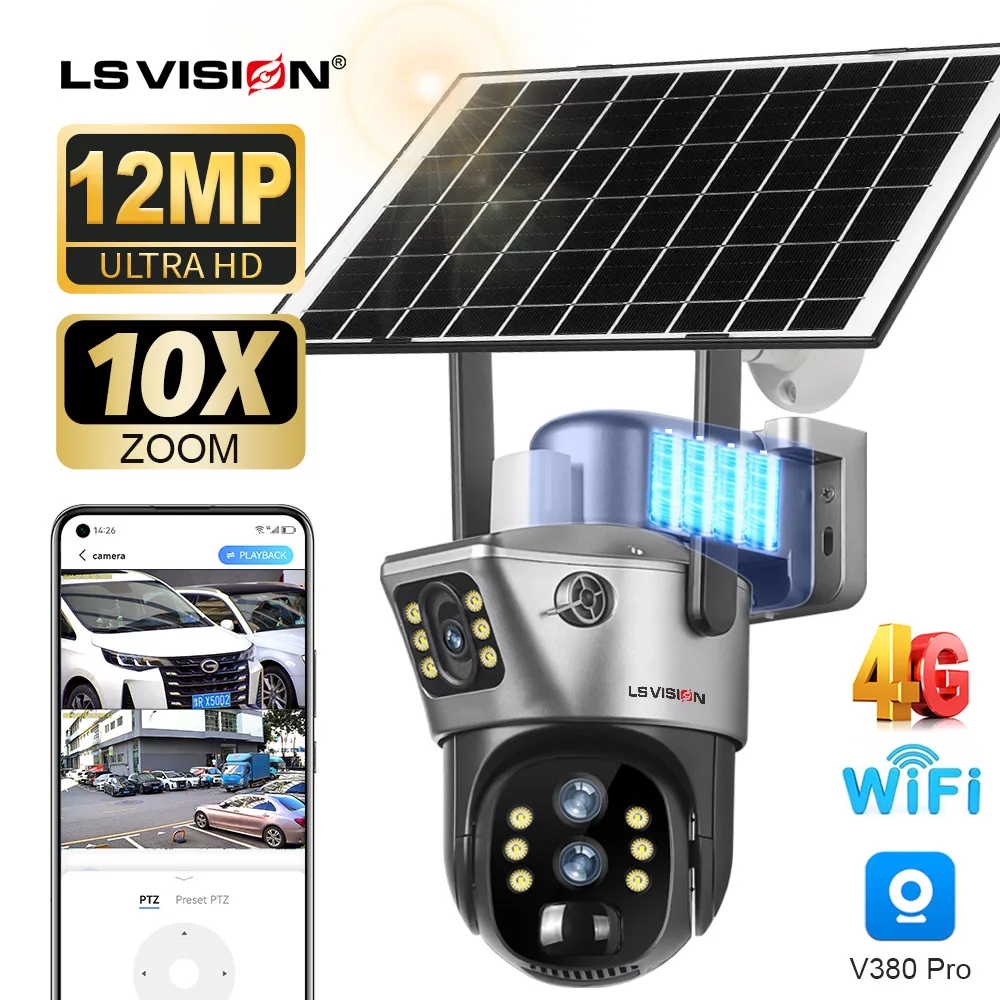 LS-VISION-c-mara-Solar-de-doble-pantalla-con-Zoom-de-12MP-y-10X-para ...