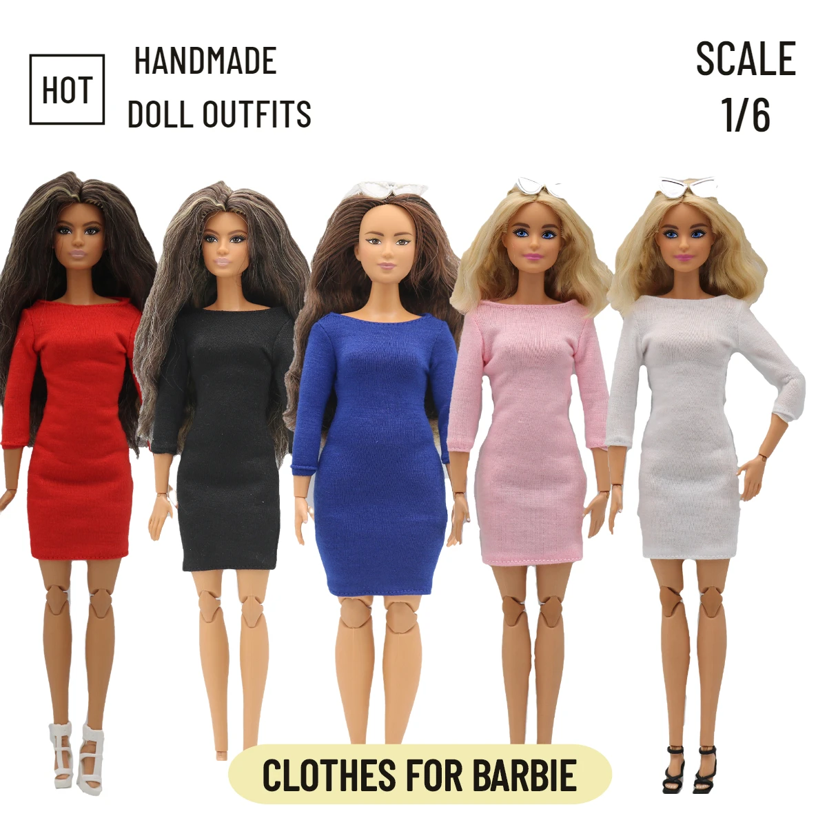 Scale-1-6-30cm-Retro-Fashion-Dress-for-Barbie-Blyth-MH-CD-FR-SD-Kurhn ...