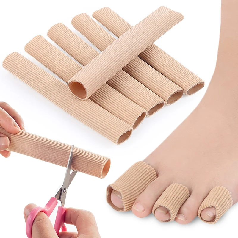 1Pc Silicone Toe Cover Gel Protector Covers Pad Can Be Cut Fabric Toe ...
