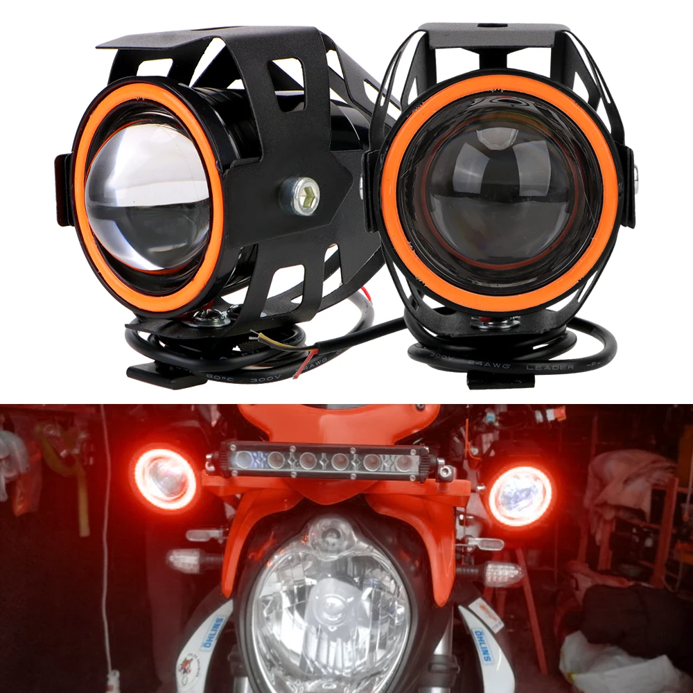 U7-Headlamp-Motorbike-LED-Auxiliary-Lamp-DRL-Spotlights-125W-LED ...