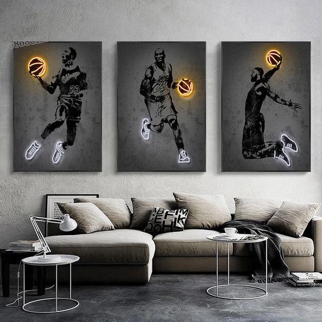 Abstract Basketball Painting