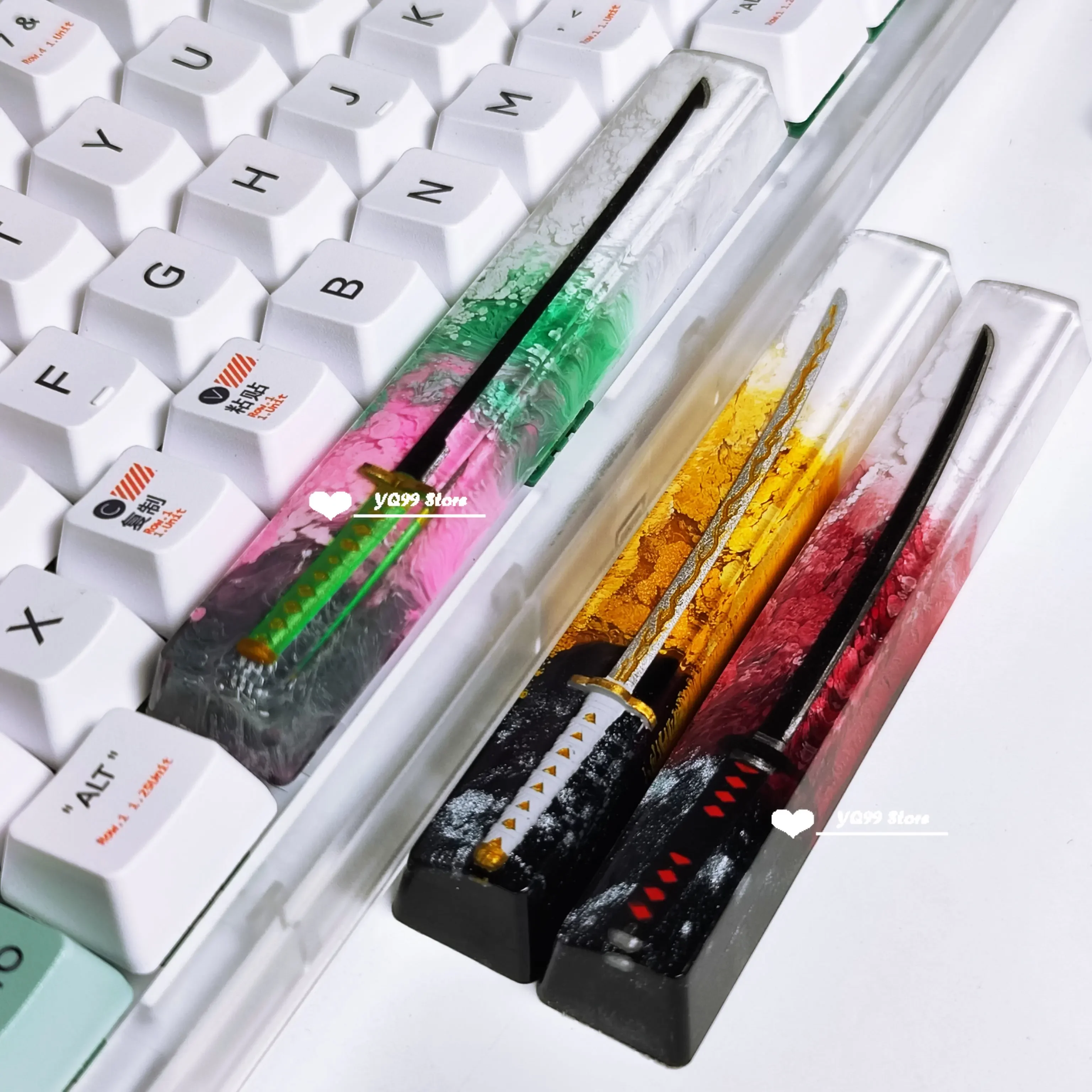 1pc-6-25u-Resin-Keycap-Japan-Anime-DIY-Custom-Artisan-Spacebar-Keycaps ...