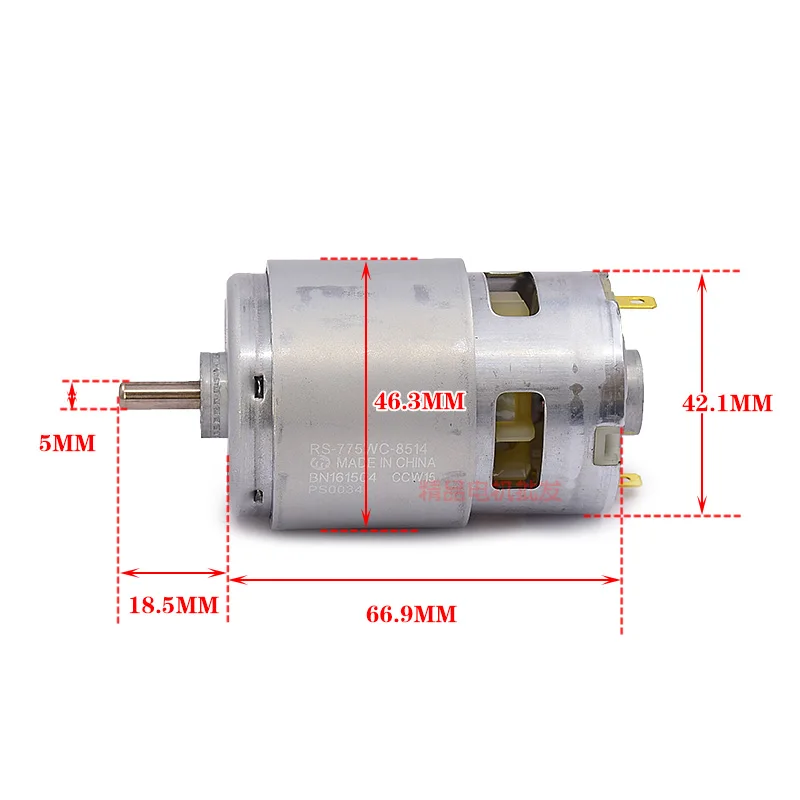 MABUCHI RS-775WC-8514 Motor DC 12V 14.4V 18V 19.2V High Speed Torque ...
