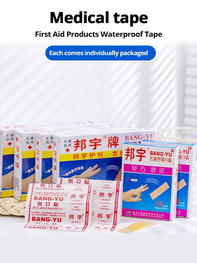 100pcs Emergency First Aid Bandage Waterproof Band Aid Heel Cushion ...