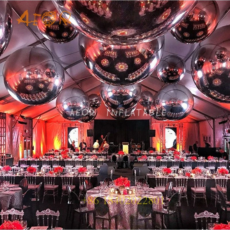 customized-inflatable-Christmas-decoration-big-hanging-colorful-disco ...