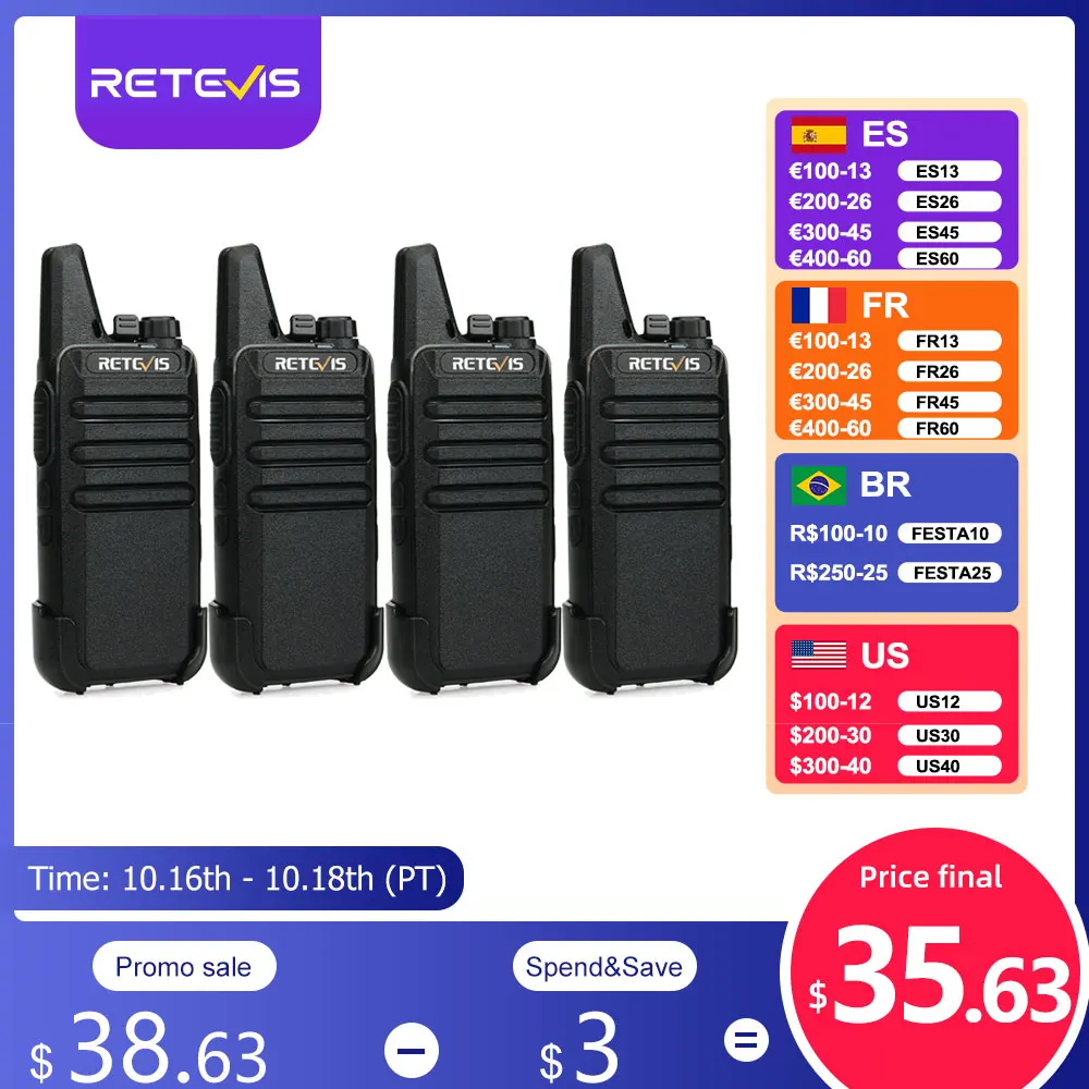 Retevis-RT622-Mini-Walkie-Talkie-4-Pcs-Walkie-talkies-PMR446-FRS-VOX ...
