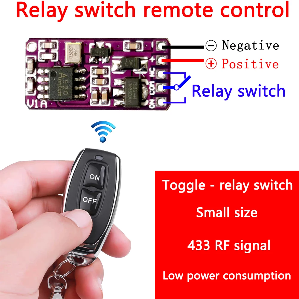 DC3-7V5v6v9v12v-Mini-Relay-Remote-Control-Switch-Small-Contact-NO-COM ...
