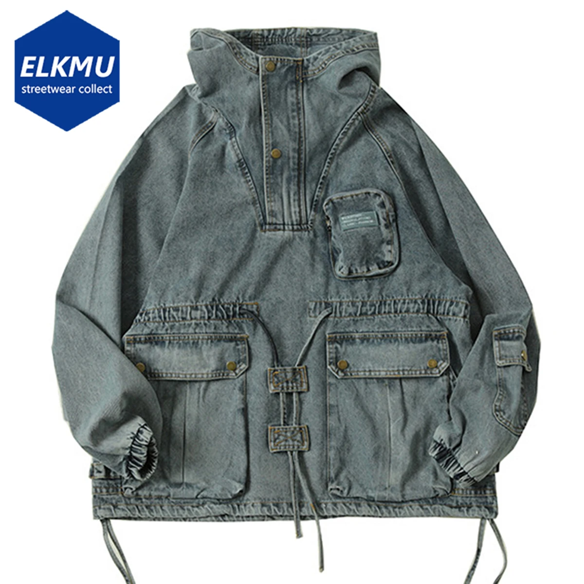 Vintage-Cargo-Denim-Jackets-Hooded-Pullover-Coat-Men-Oversized-Harajuku ...