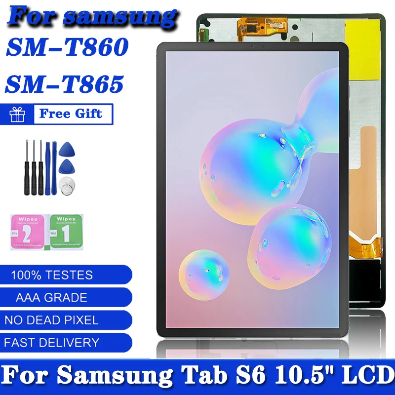 10.5" 100% Original LCD Display For Samsung Galaxy Tab S6 SM-T860 SM-T865 T867 SM-T865N T867V ...