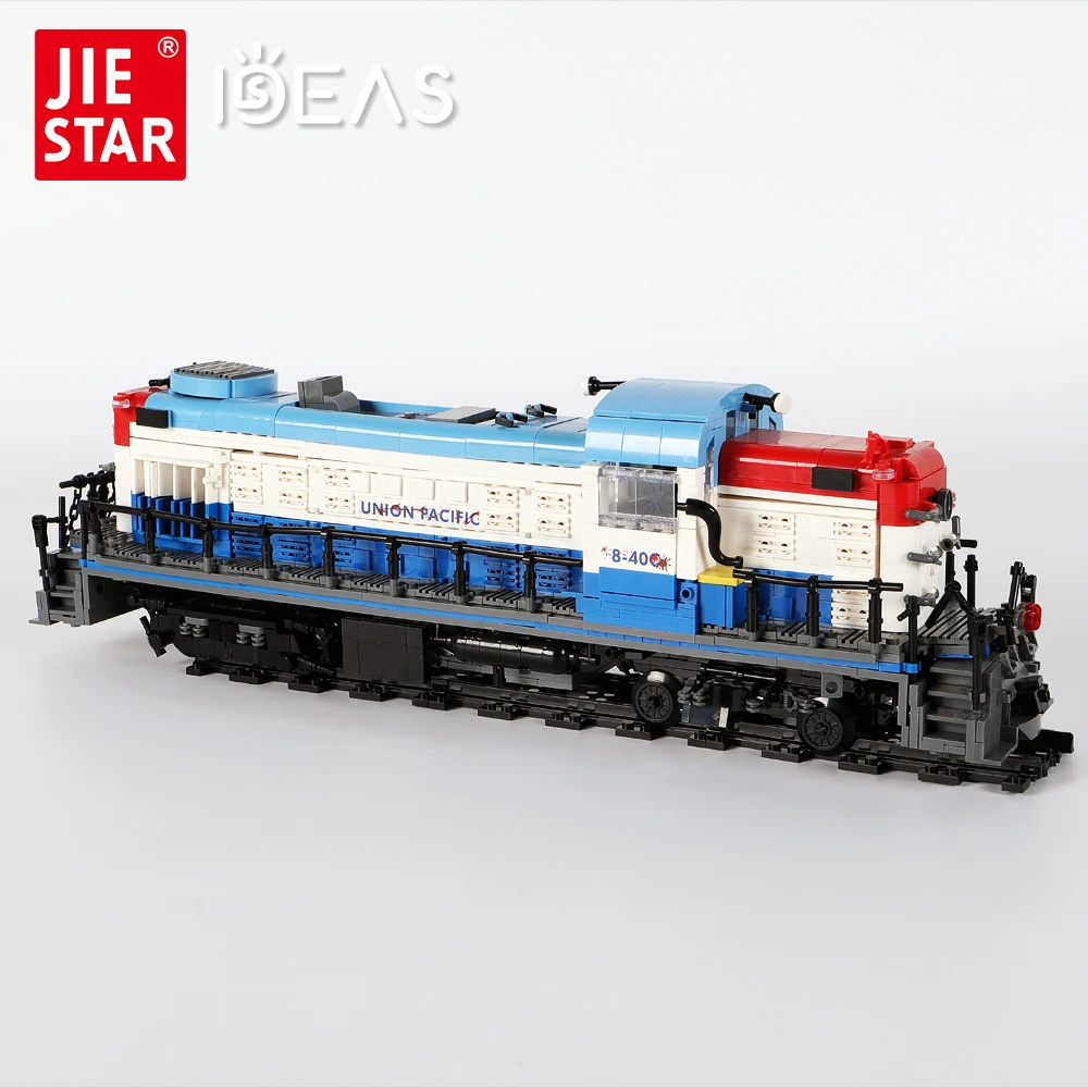 59006 JIESTAR 아이디어 증기 기차 Moc Doomsday 기차 좀비 철도 익스프레스 벽돌 모델 빌딩 블록 어린이 ...